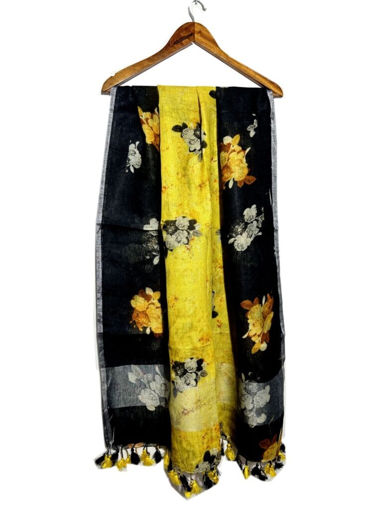 Exclusive Linen Digital Print Dupattas: Shop the Latest Collection
