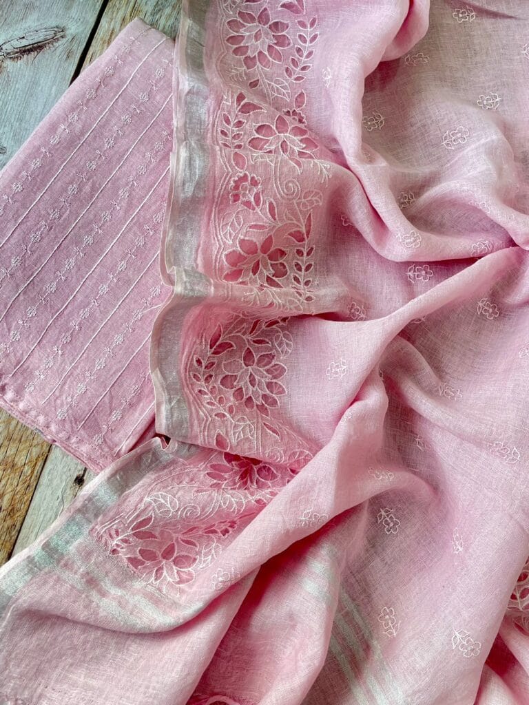 Stunning Linen Cutwork Suit Designs - Elevate Your Ethnic Look