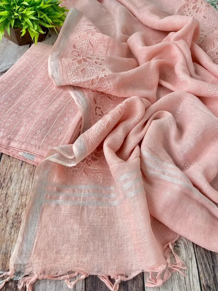 Elegant Linen Cutwork Suits for Women - Perfect Blend of Tradition and ...