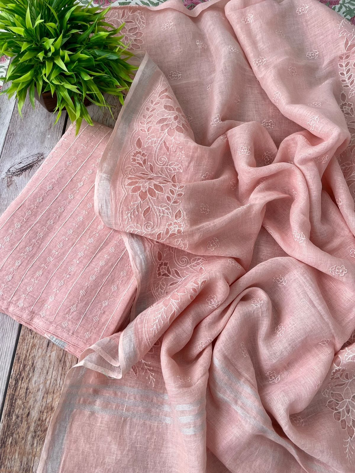 Elegant Linen Cutwork Suits for Women - Perfect Blend of Tradition and ...