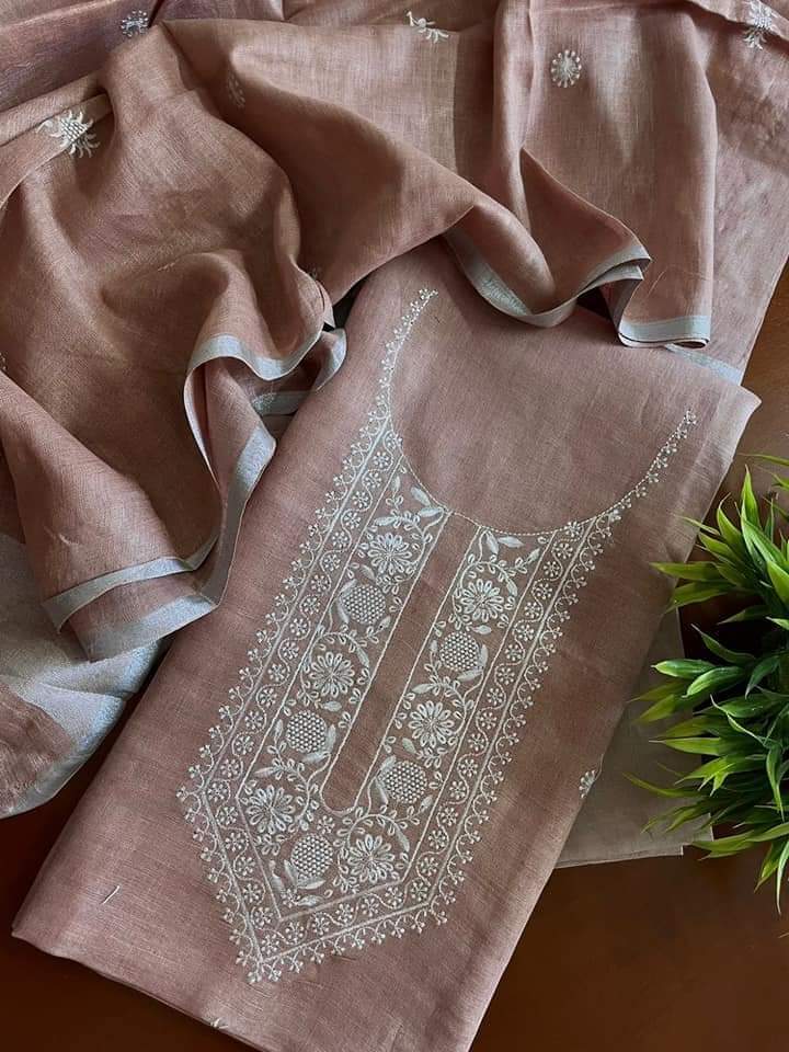 Unique Linen Suits Embroidery Designs of Machine - Shop Now