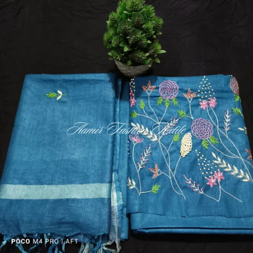 Buy Pure Linen Handwork Suits for Ladies | Women’s Linen Hand Work ...